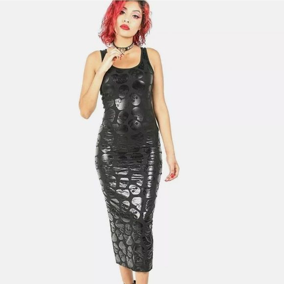 Iron Fist | Dresses | Newwithtags Iron Fist Skulls Club Maxi Dress ...
